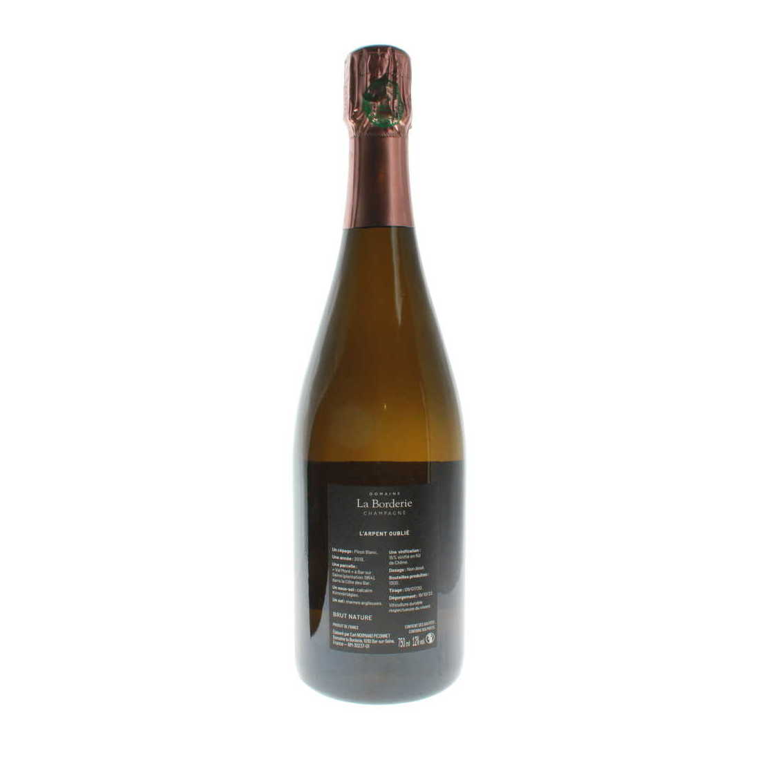 NV Domaine La Borderie, L'Arpent Oublié Extra-Brut, Champagne 1x75cl ...